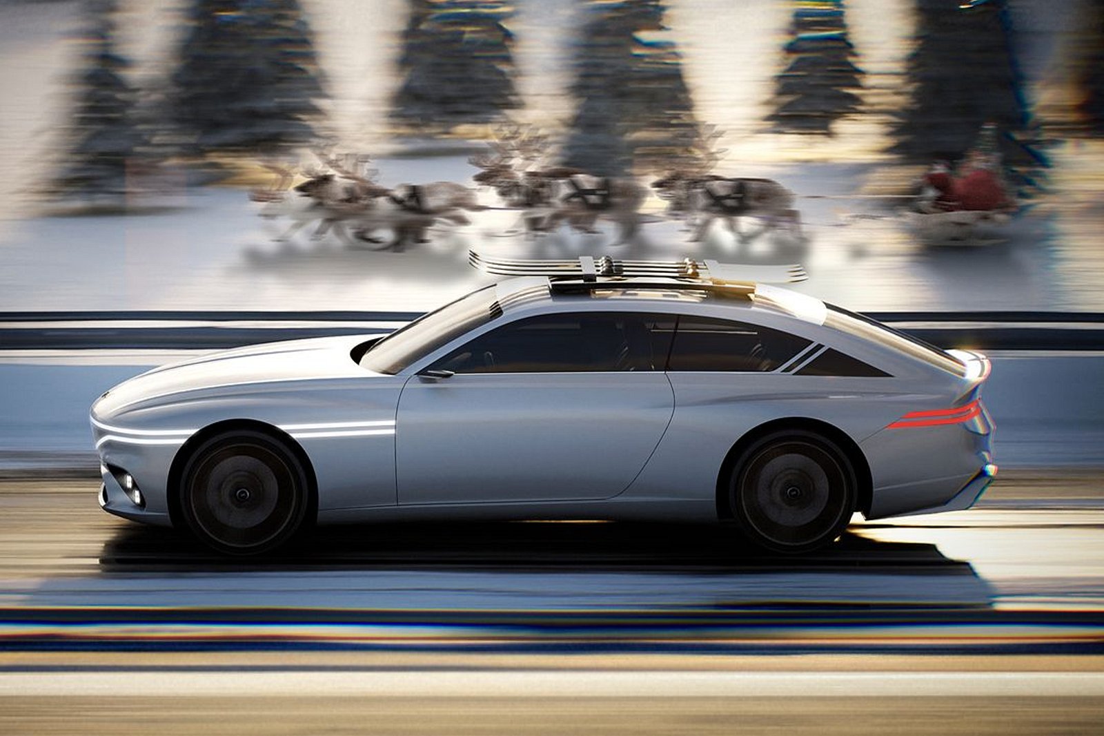 З лижами на даху: Genesis показав електричний концепт-кар X Snow ...